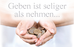 Geben ist seliger als nehmen...